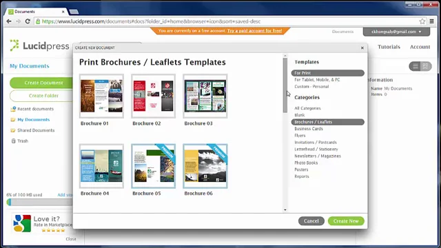 LucidPress Brochure Maker Tutorial on Vimeo