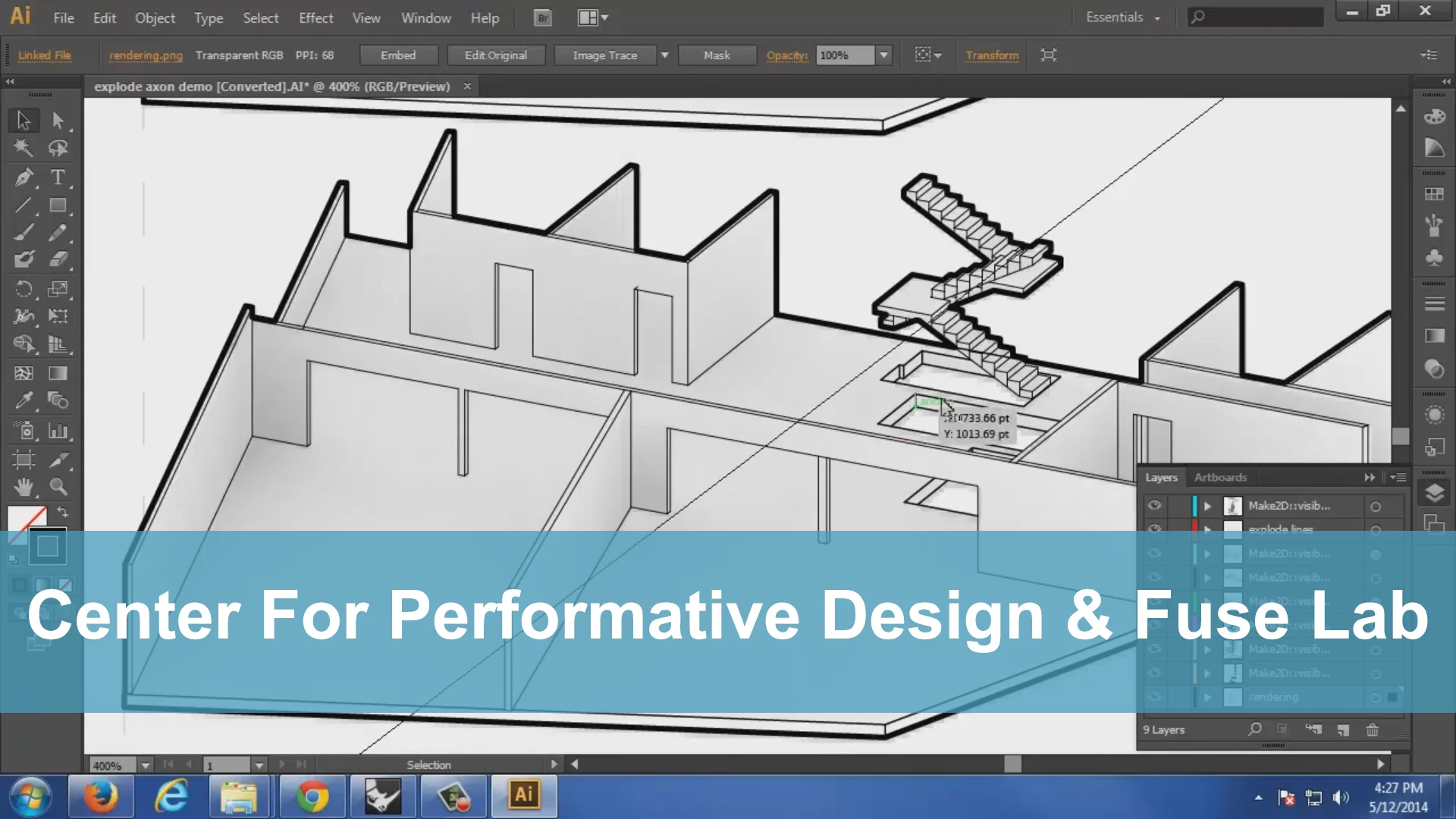 Rhino: Exploded Axonometric Diagram 2-2