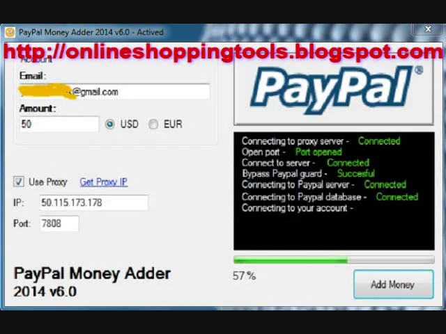PayPal Money Adder 2014 v6.0