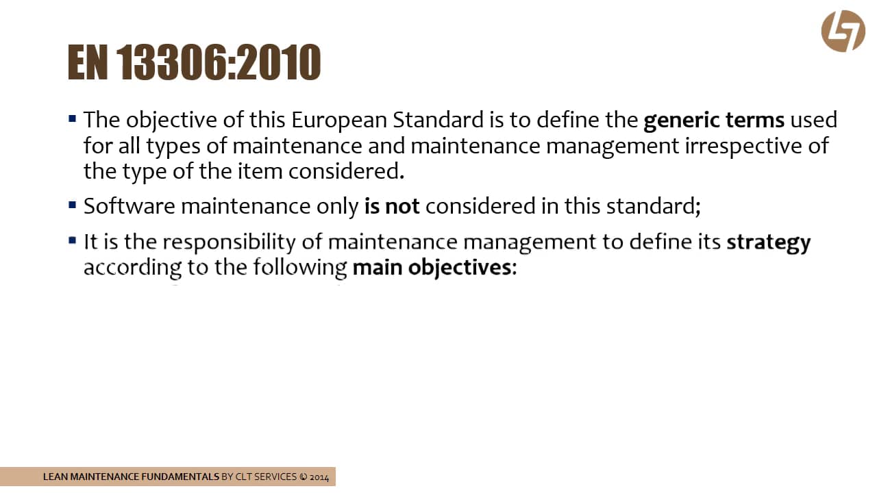 The EN 13306 Standard on Vimeo