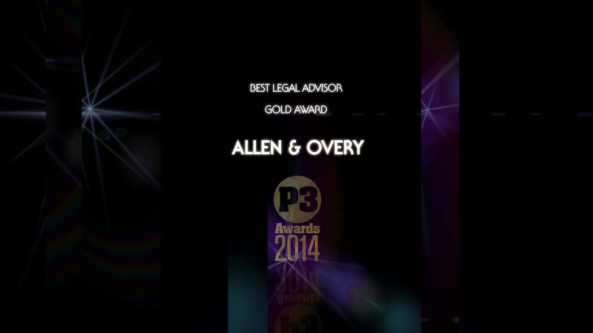 P3 Awards - Gold Award Title Card on Vimeo