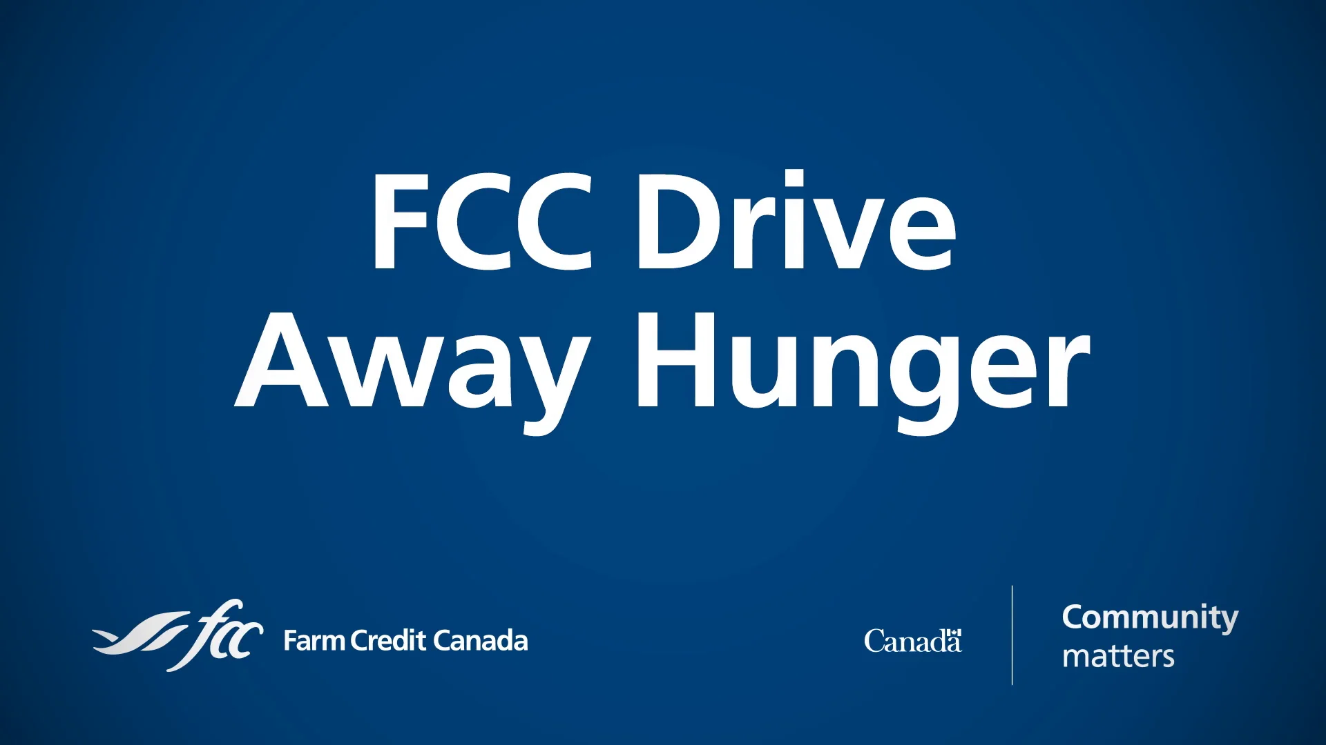 FCC Drive Away Hunger on Vimeo