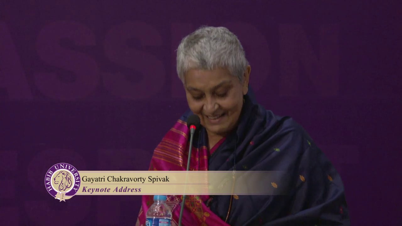 Keynote Speaker Prof. Gayatri Chakravorty Spivak - PHEC on Vimeo
