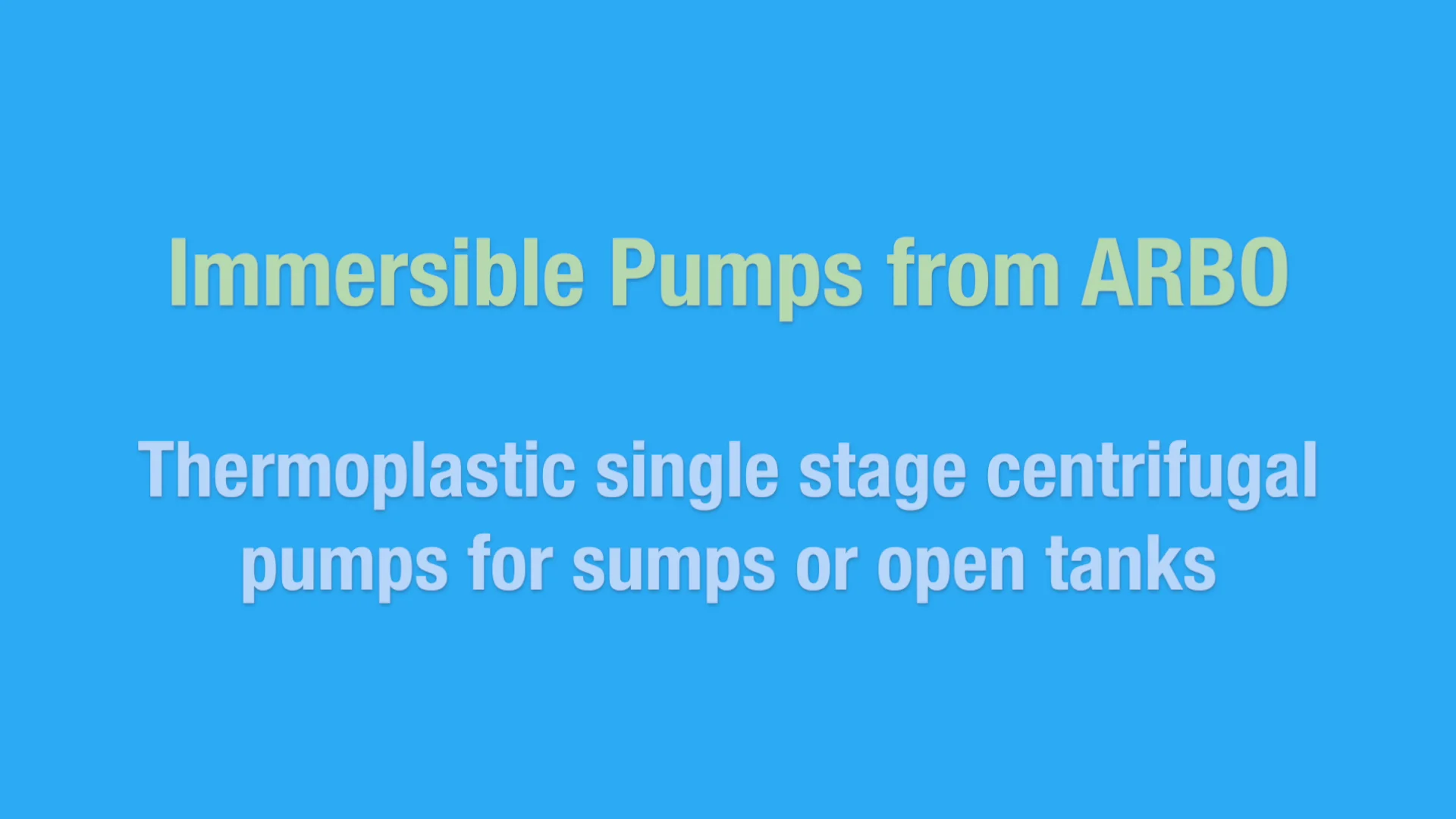 Michael Smith Engineers Ltd - Arbo Thermoplastic Immersible Centrifugal ...