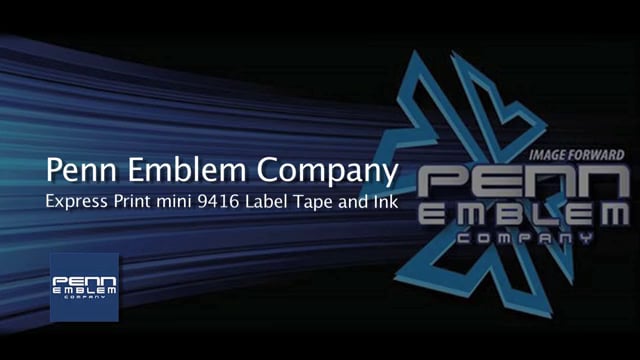 Penn Emblem Express Print Label Tape and Ink on Vimeo