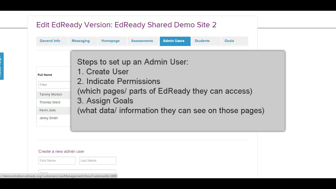 EdReady How-To: Create Admin Users on Vimeo