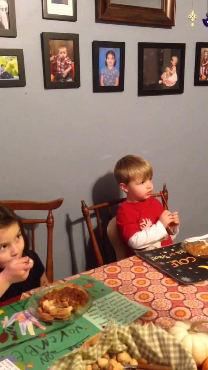 American children eating beans & toast on Vimeo