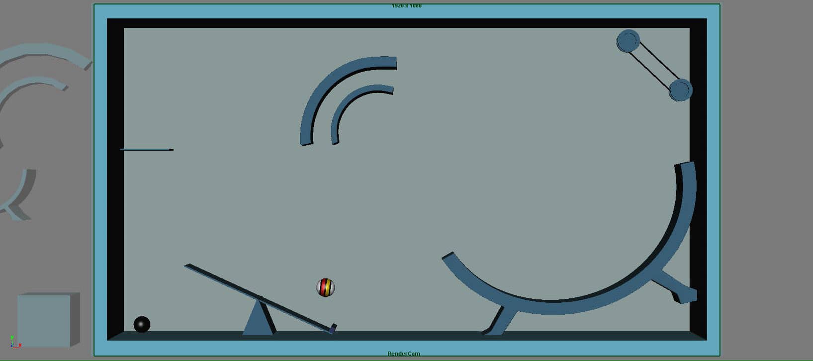 bouncing ball obstacle course animation on Vimeo