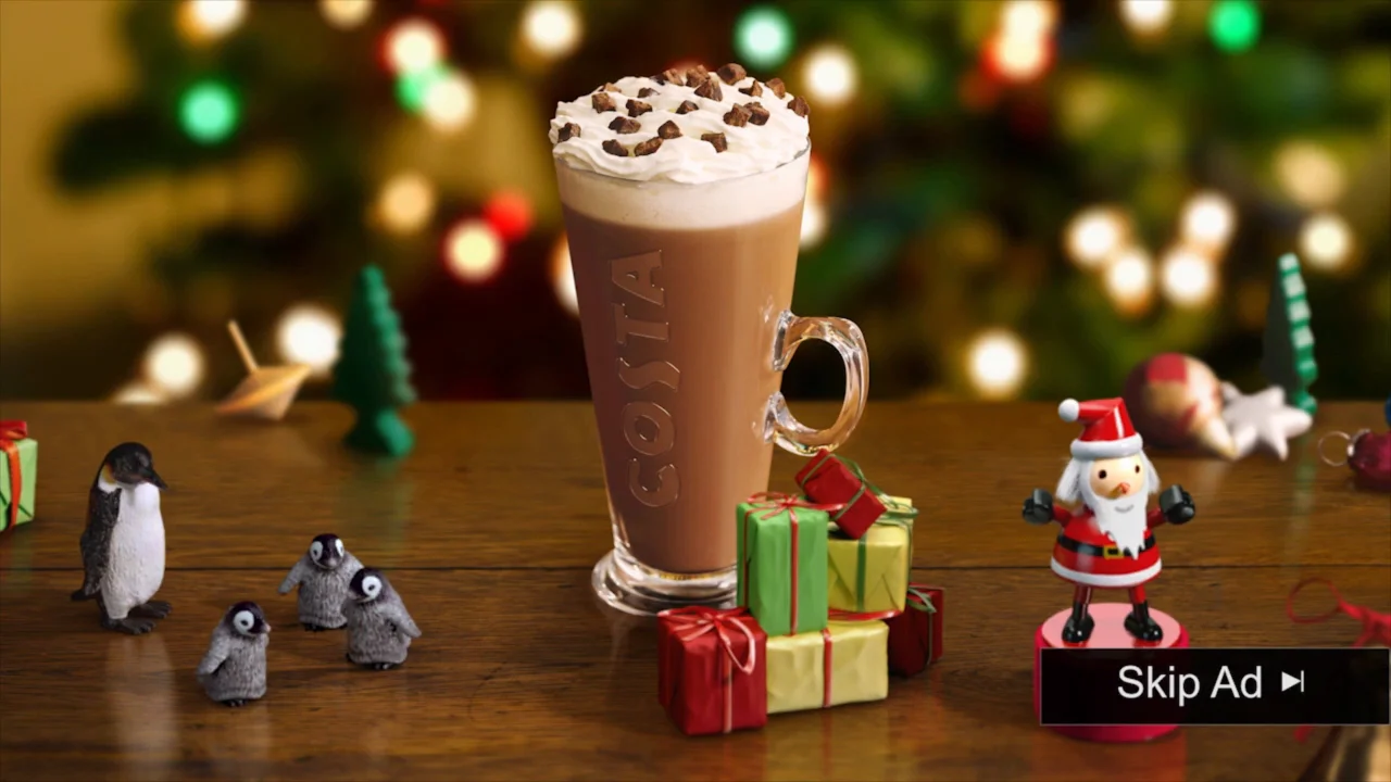 Costa Coffee Christmas YouTube Ads