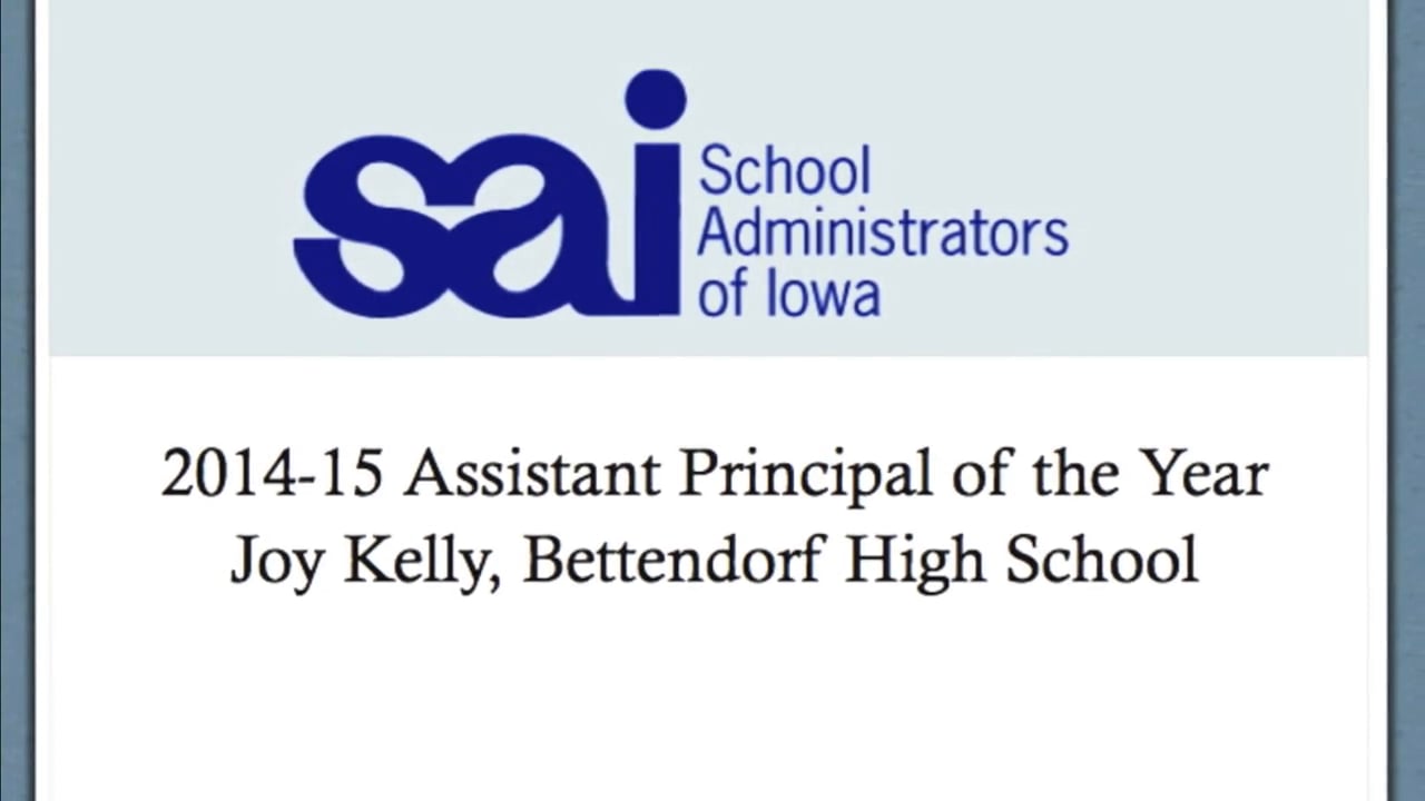 Interview with 2014-15 Iowa Assistant Principal of the Year Joy Kelly ...