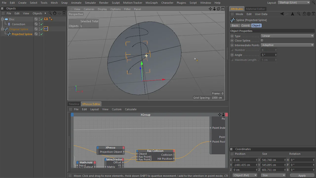 Live Spline Projection Using Xpresso In Cinema 4D on Vimeo