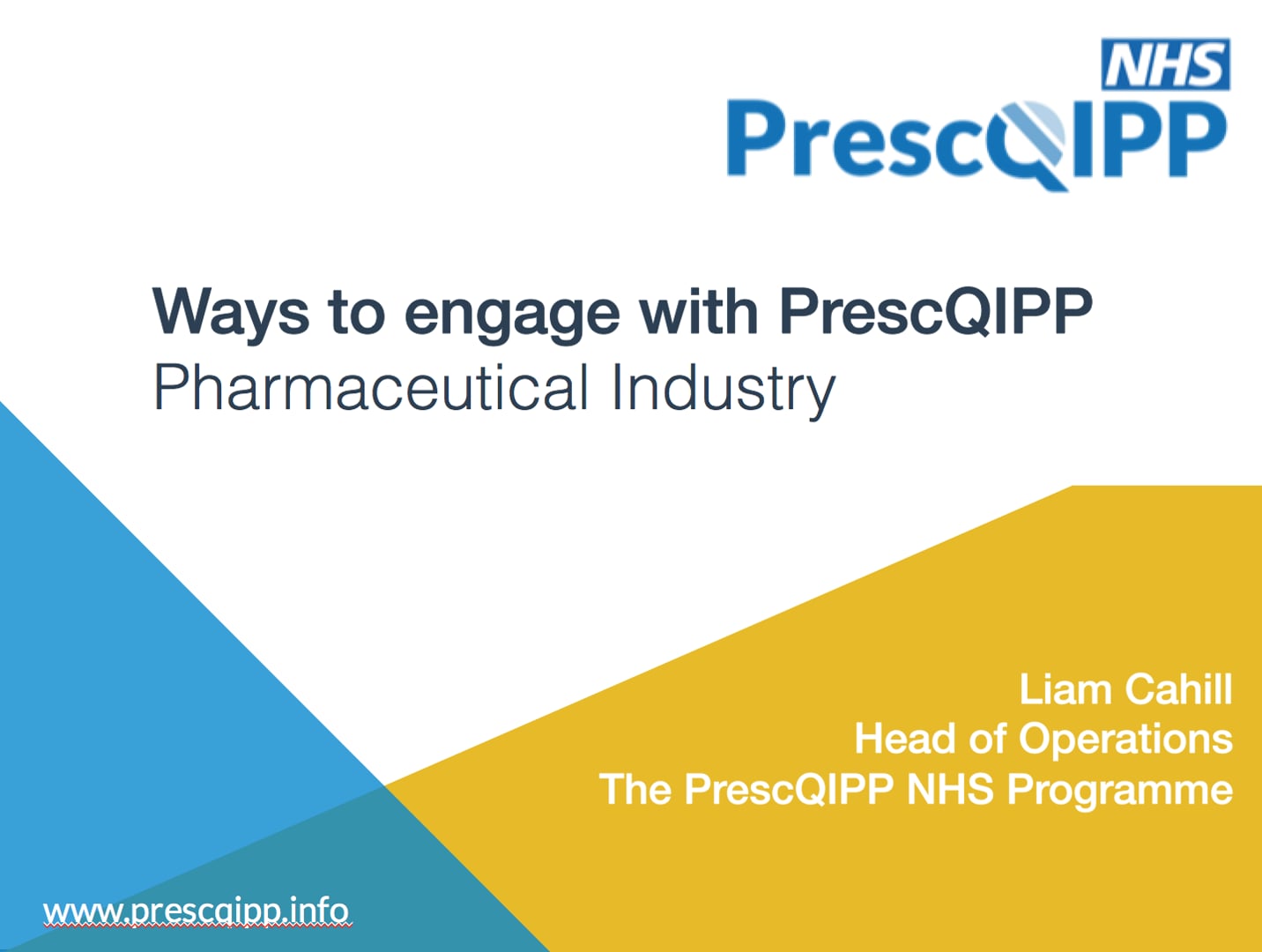 Ways to engage with PrescQIPP 08-12-2014 13.05 on Vimeo
