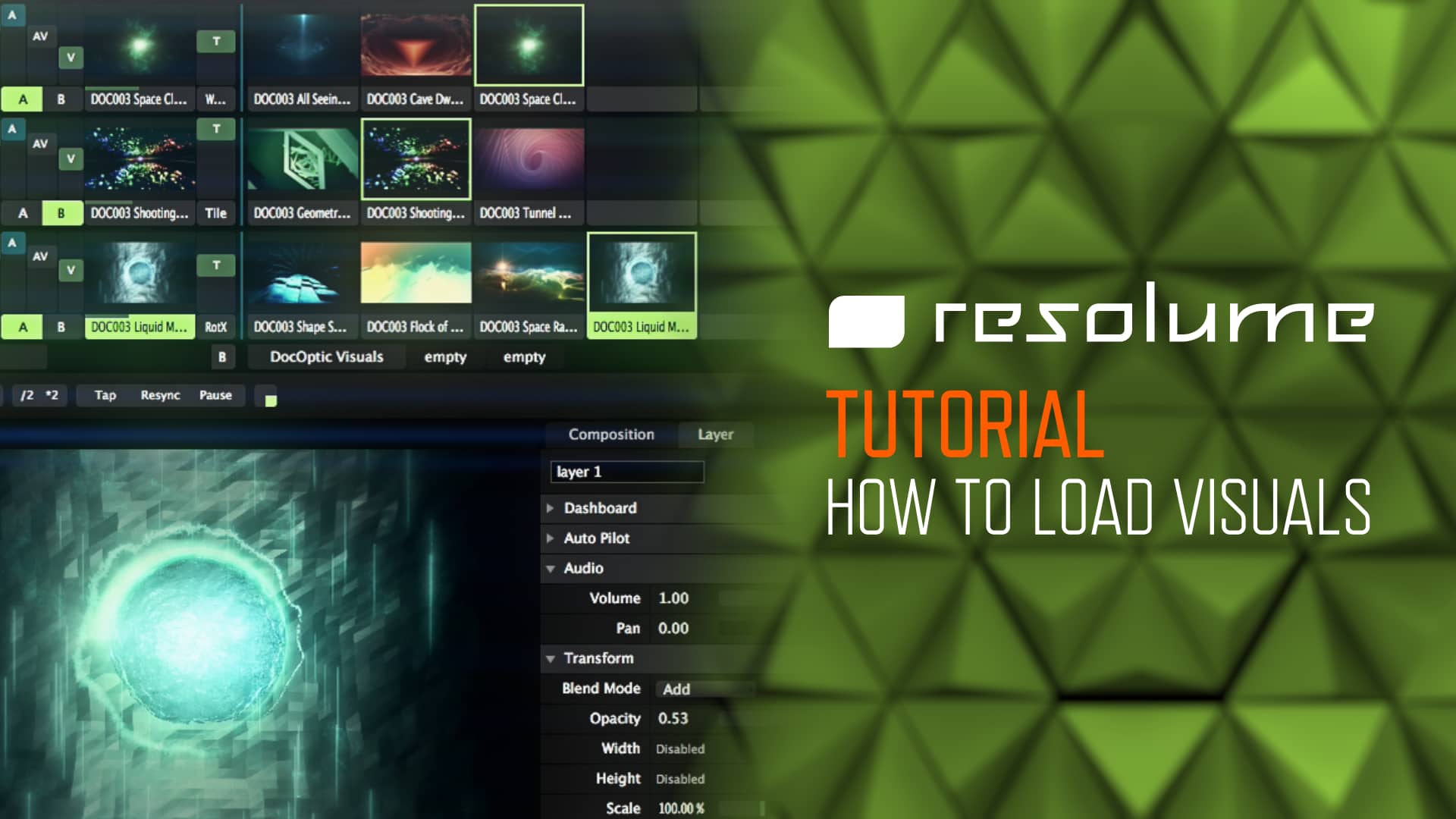 Resolume Avenue & Arena Tutorial: The Basics of Loading Visuals on Vimeo