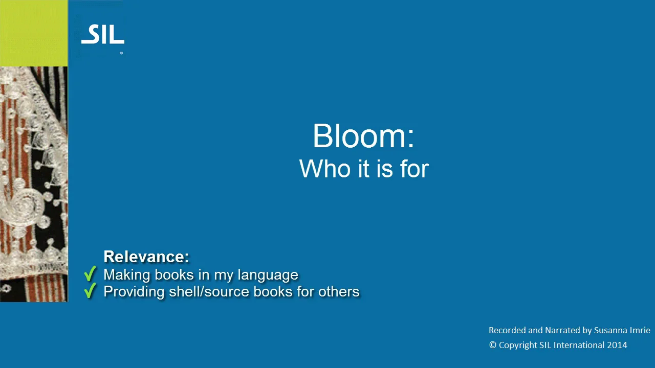 Bloom: Who It Is For (Two Kinds of User)