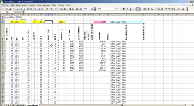 Lawson-GL (General Ledger) on Vimeo