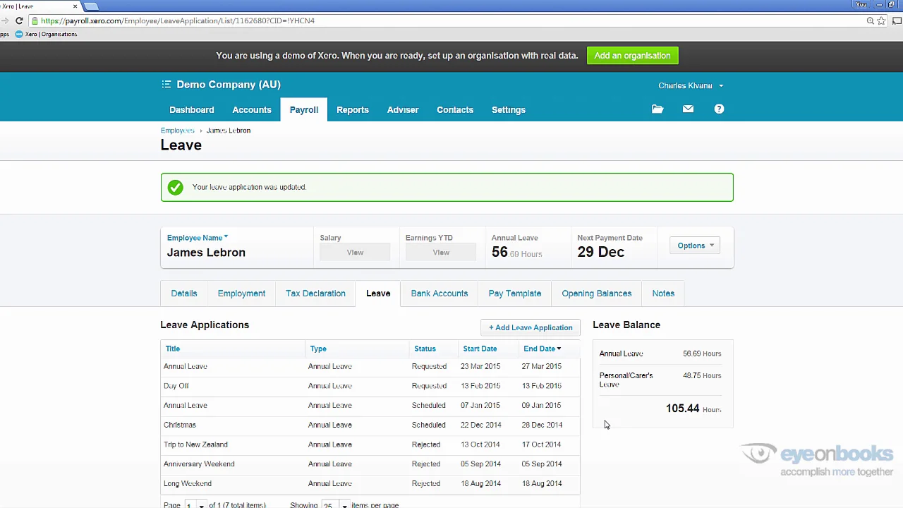 Public Holidays in Xero Payroll - Explained by Eye on Books