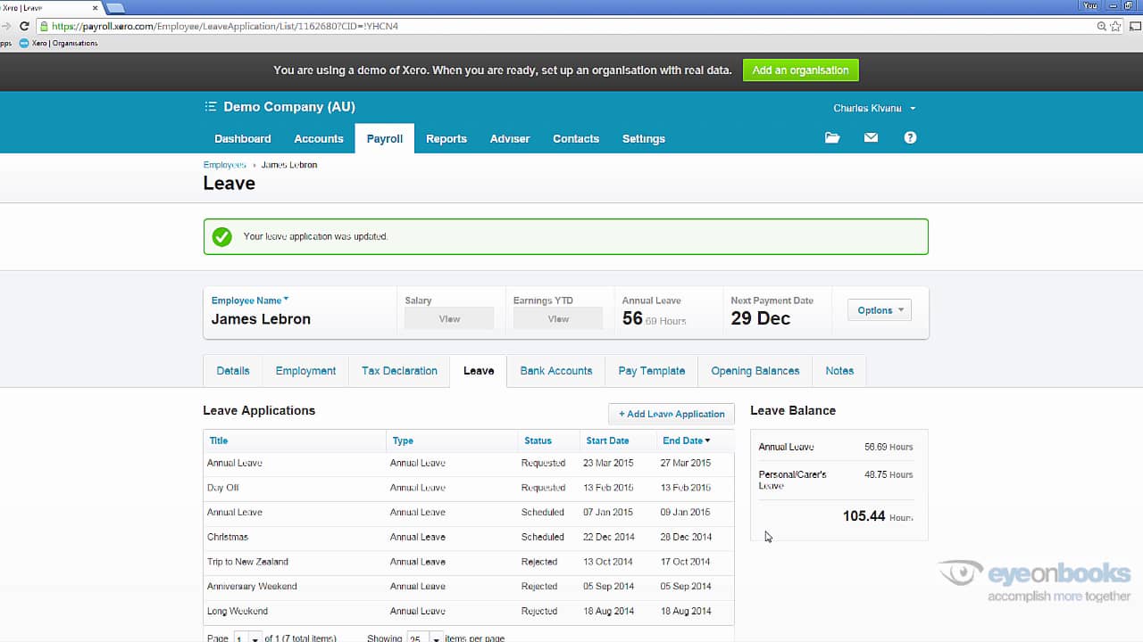 Public Holidays in Xero Payroll - Explained by Eye on Books on Vimeo