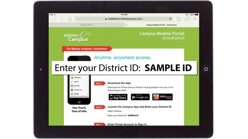 Infinite Campus Mobile App for iOS Devices