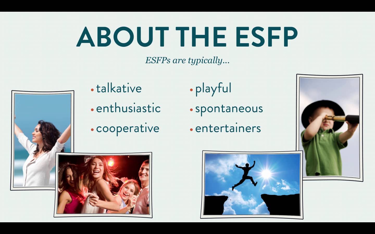 The ESFP Personality Type on Vimeo