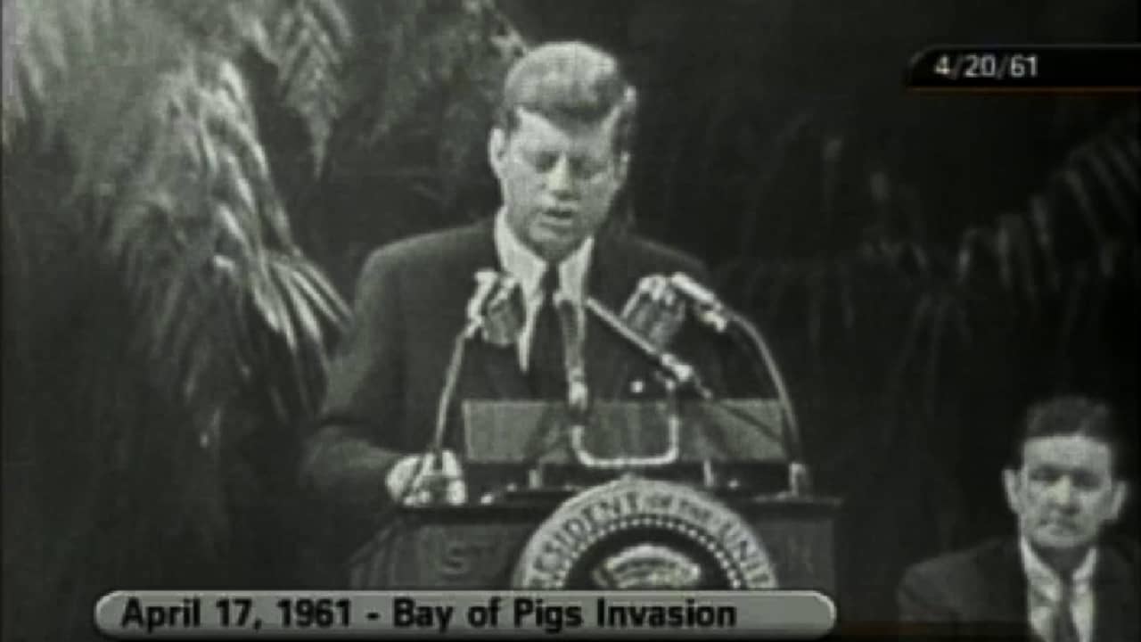 Kennedy's Post-Bay of Pigs Speech to Press on Vimeo