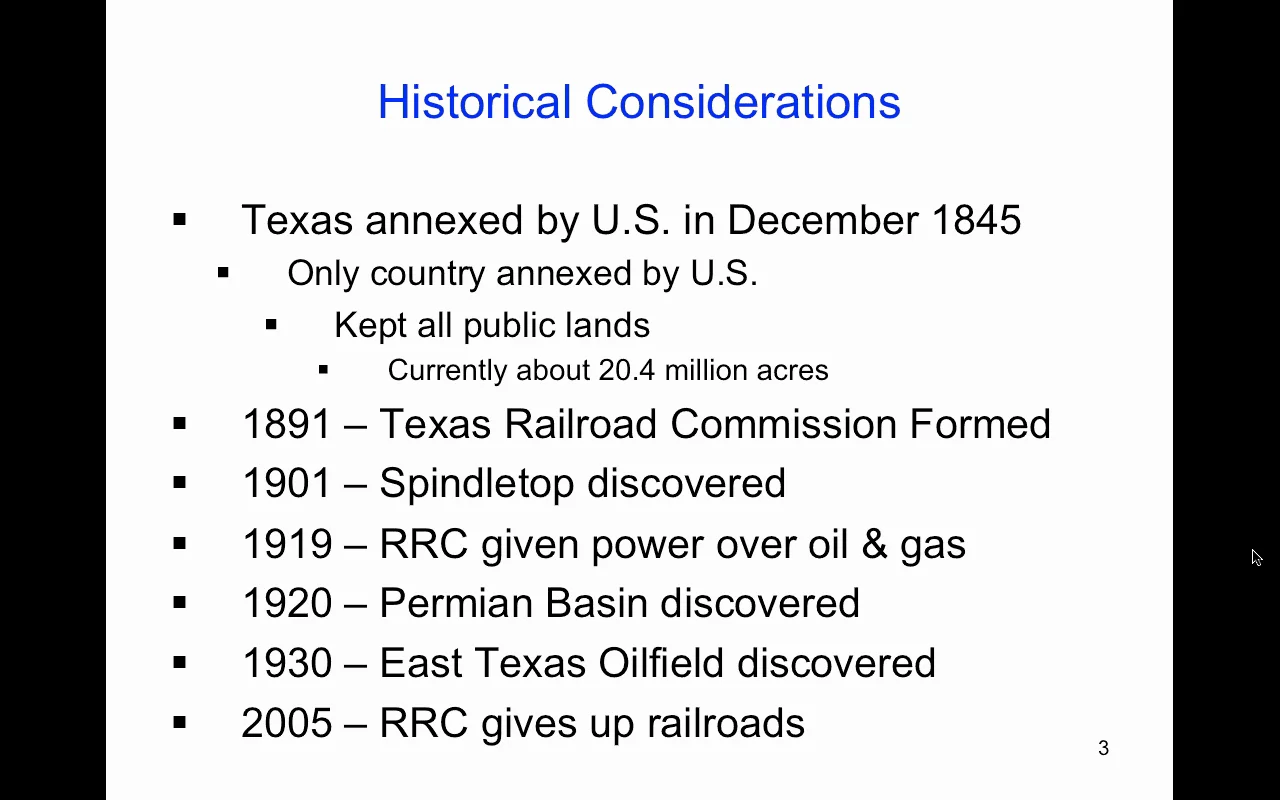 09 - Basic Overview of TX Laws & Regulations Affecting Oil & Gas in ...
