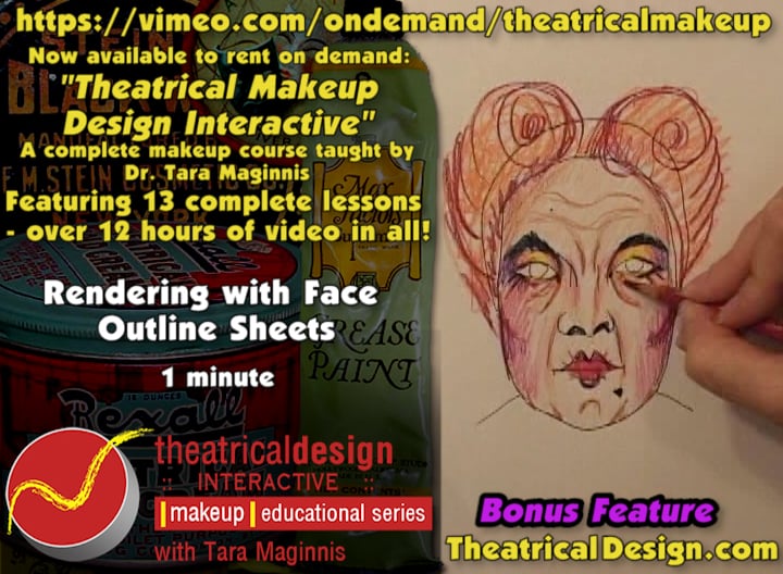 Stage Makeup Design Sheet | Saubhaya Makeup