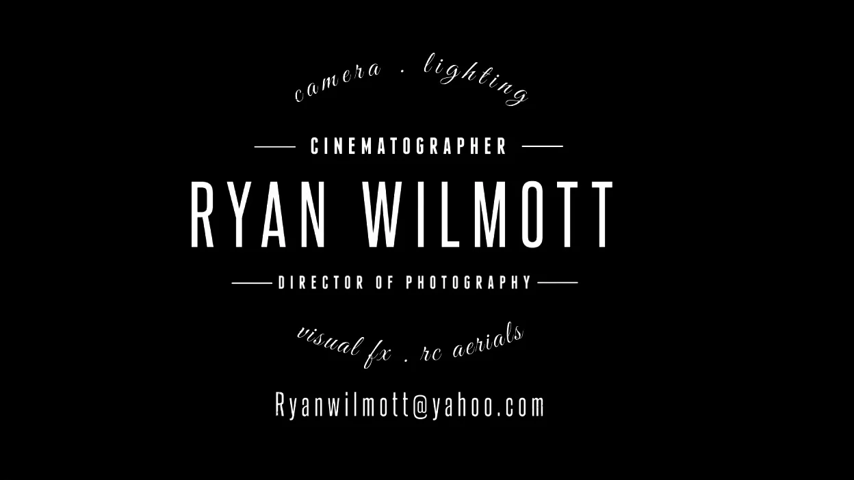 Ryan Wilmott cinematography reel on Vimeo