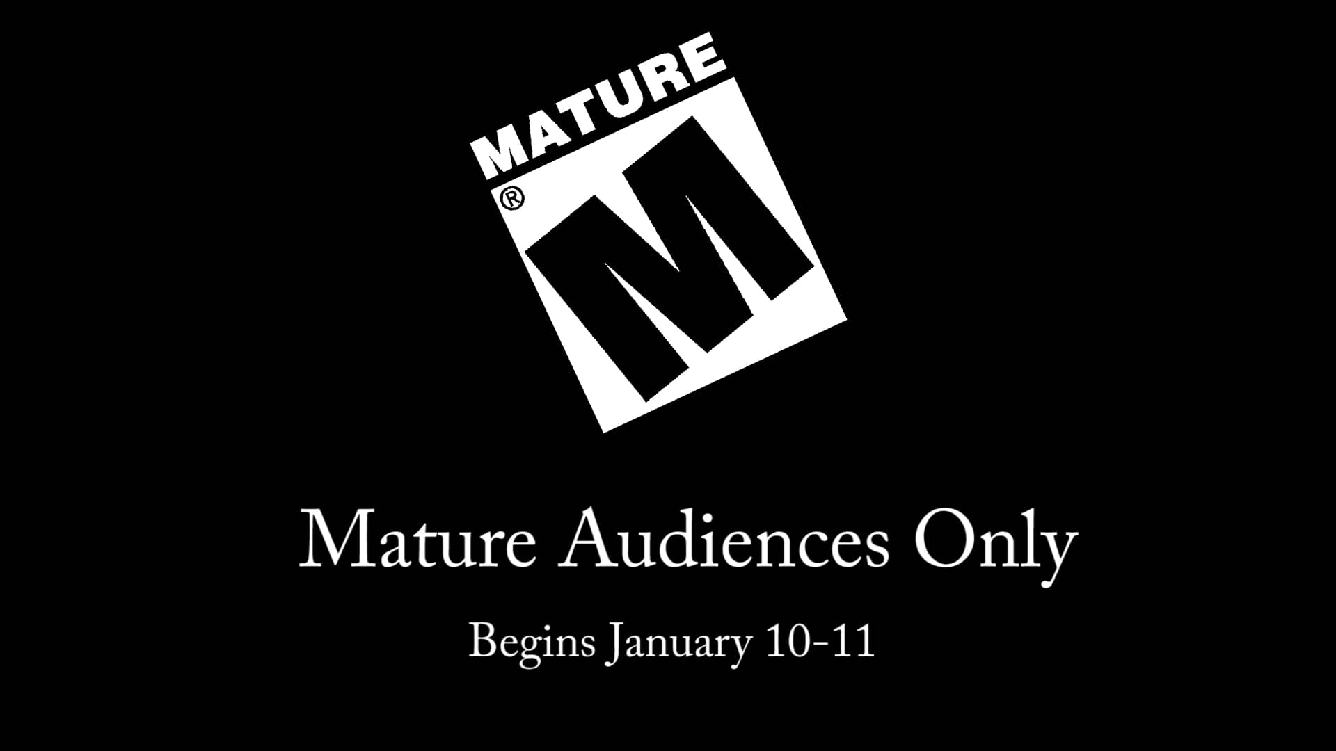 Mature Audiences Only Trailer on Vimeo