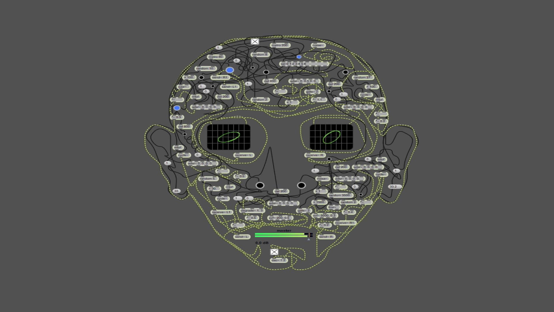 Max/Msp Droid face ☰☱☲ on Vimeo