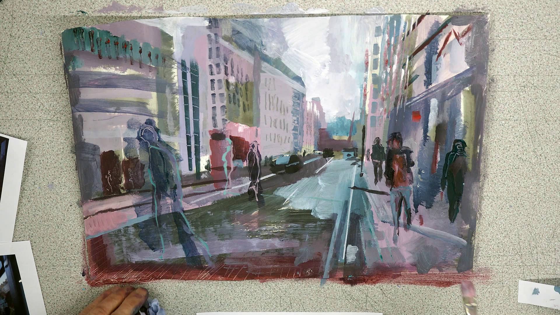Urban Landscape Painting Timelapse 2 on Vimeo