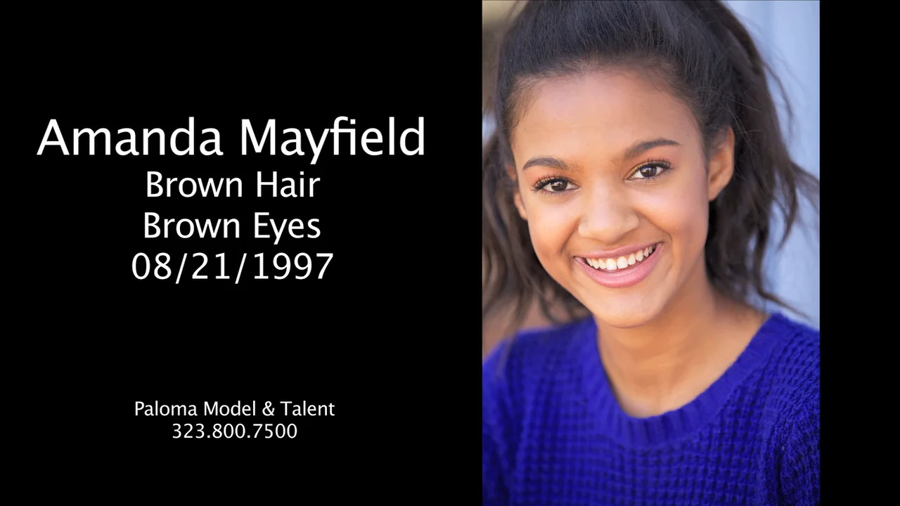 Amanda Mayfield Reel [ ] Version 2 on Vimeo