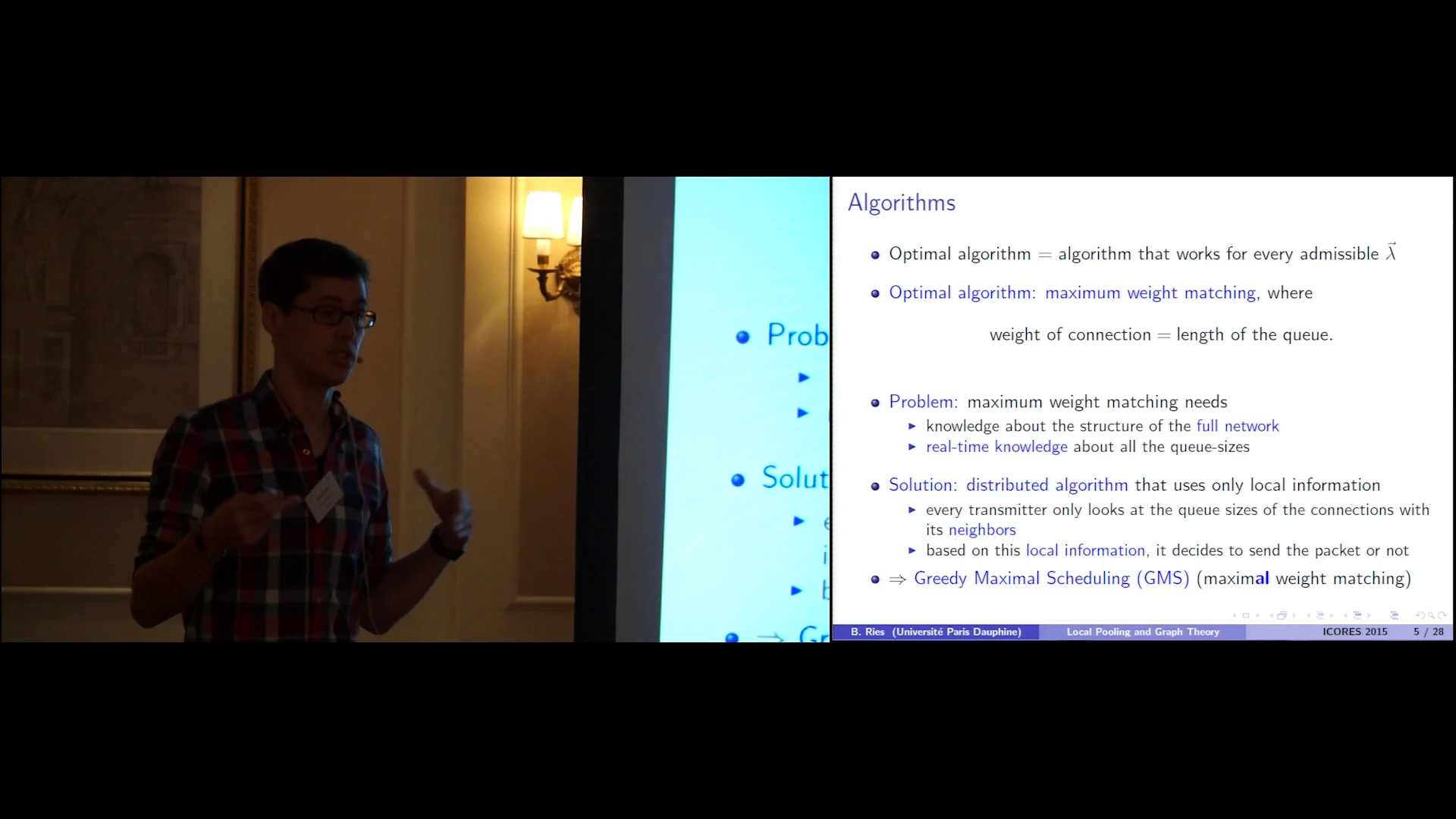 "Analyzing the Performance of Greedy Maximal Scheduling via Local Pooling and Graph Theory" Dr ...