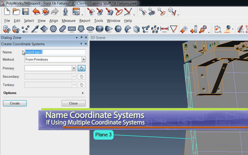 PolyWorks Coordinate System Creation from Features on Vimeo