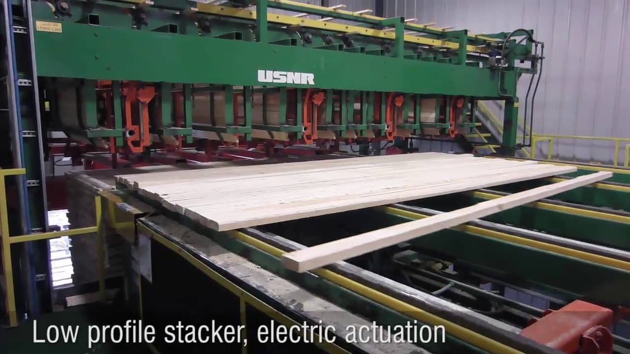 USNR's Low Profile Electric Stacker with fully automated Slant Hopper ...