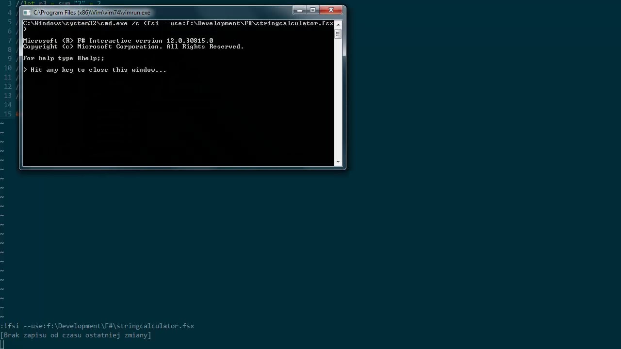 String Calculator Kata in F# on Vimeo