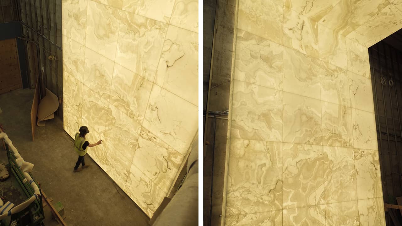 Backlit Onyx Wall and Ceiling | Custom Build Process | Mansions at ...