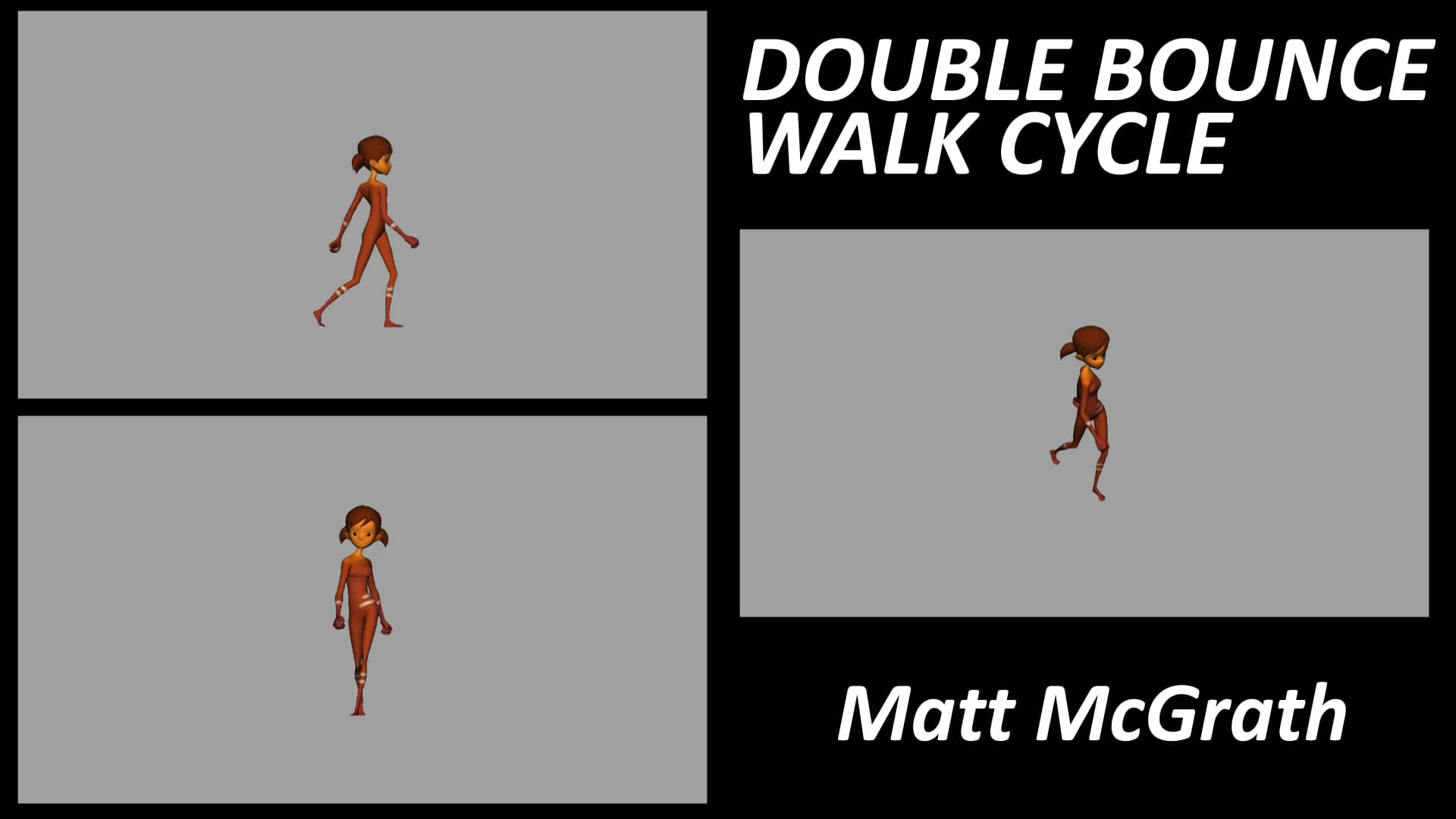 Animation Mentor - Double Bounce Walk Cycle Blocking on Vimeo