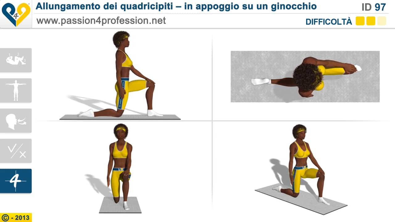 Allungamento dei flessori dell'anca on Vimeo