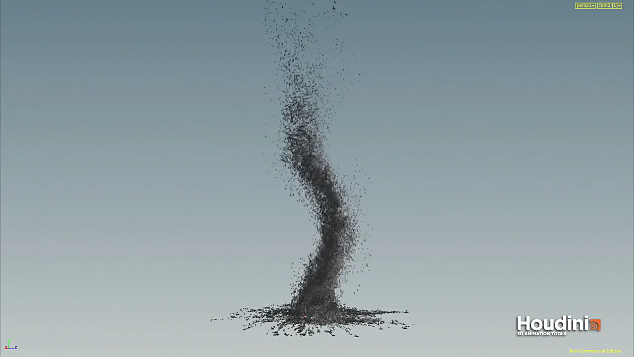 Houdini - Custom Velocity Vortex (scene file) on Vimeo