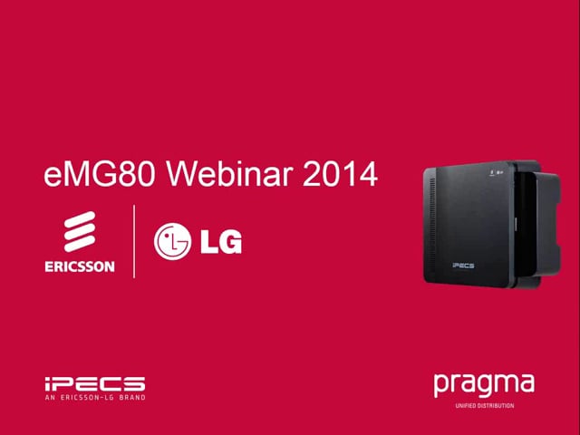 eMG80 Technical Training Webinar on Vimeo