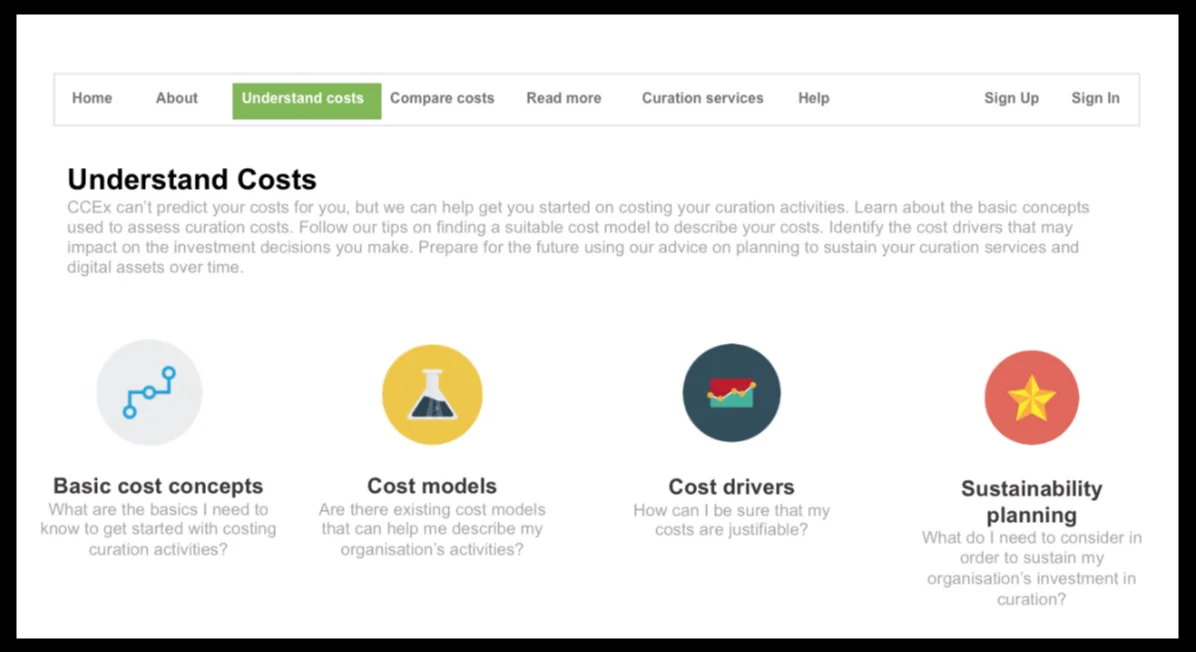 Curation Costs Exchange: 'Understanding and comparing digital curation costs to support smarter ...