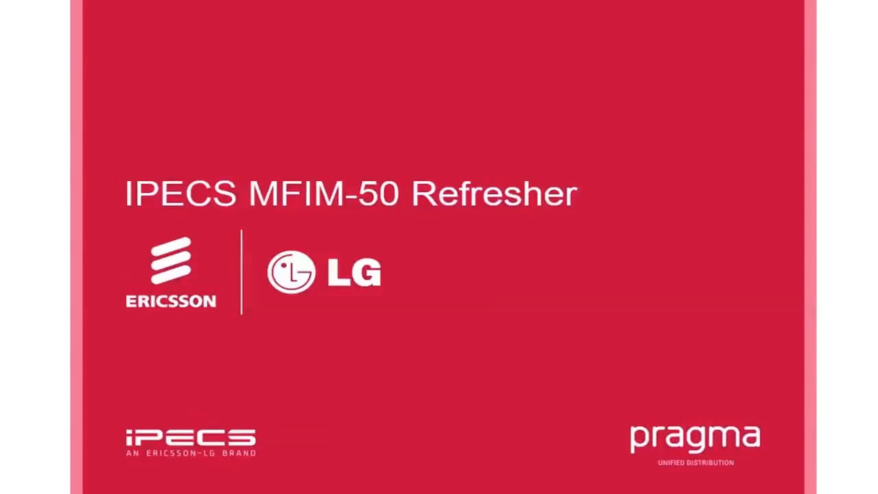 iPECS MFIM-50 Refresher on Vimeo
