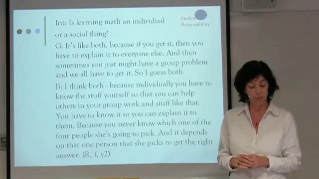 Jo Boaler Explains Complex Instruction on Vimeo