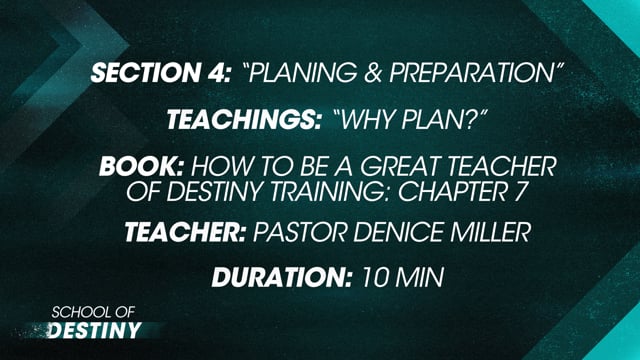 School of Destiny - Teacher's Training on Vimeo