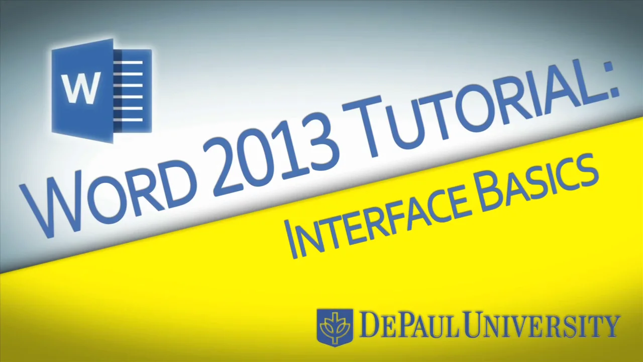 Microsoft Word 2013 Interface Basics on Vimeo
