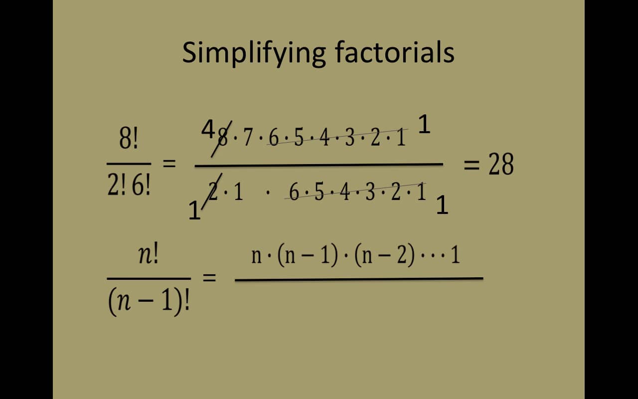 9.1B - Simplifying Factorials on Vimeo