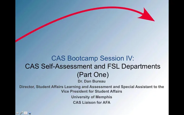 CAS Boot Camp: CAS Self-Assessment and FSL Departments (Part One) (1/15 ...