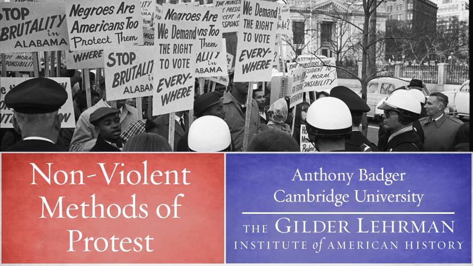 Anthony Badger: Non-Violent Methods of Protest on Vimeo