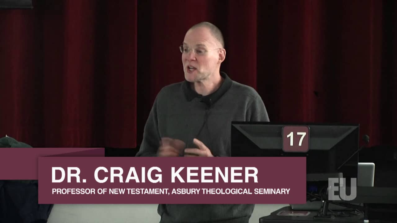 Dr. Craig Keener: New Testament Miracles on Vimeo