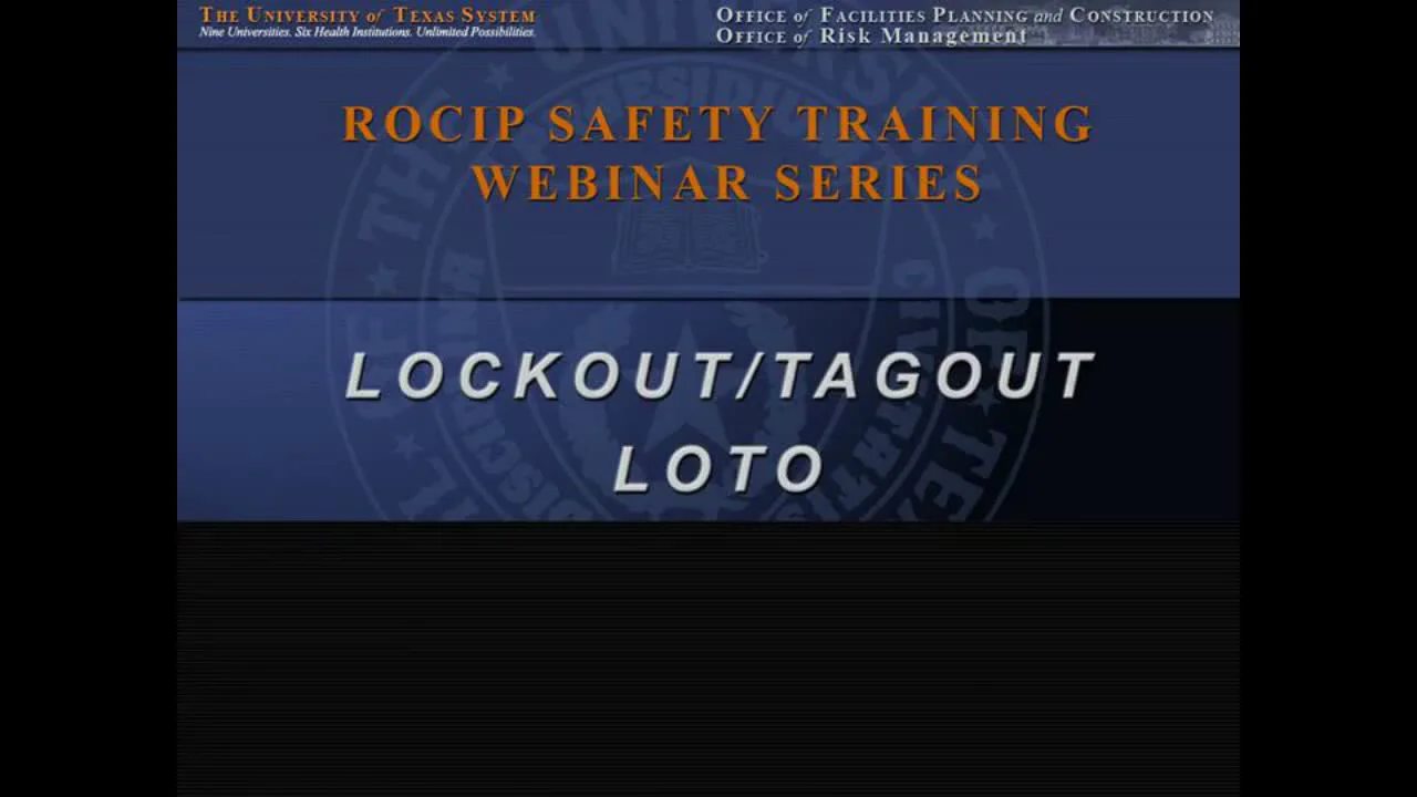 ROCIP Lock-out Tag-out LOTO